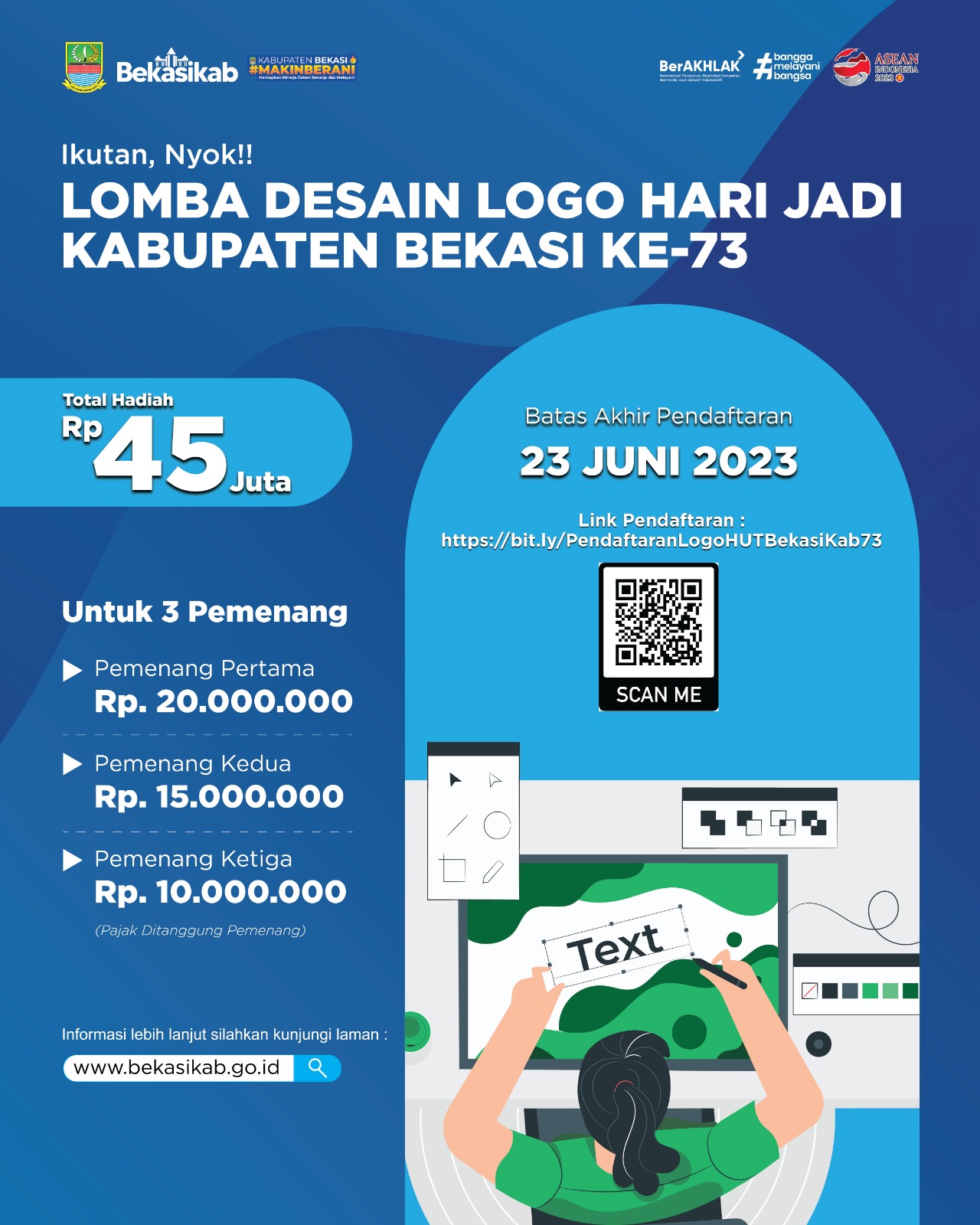 Lomba Desain Logo Hari Jadi Kabupaten Bekasi ke – 73 Tahun 2023